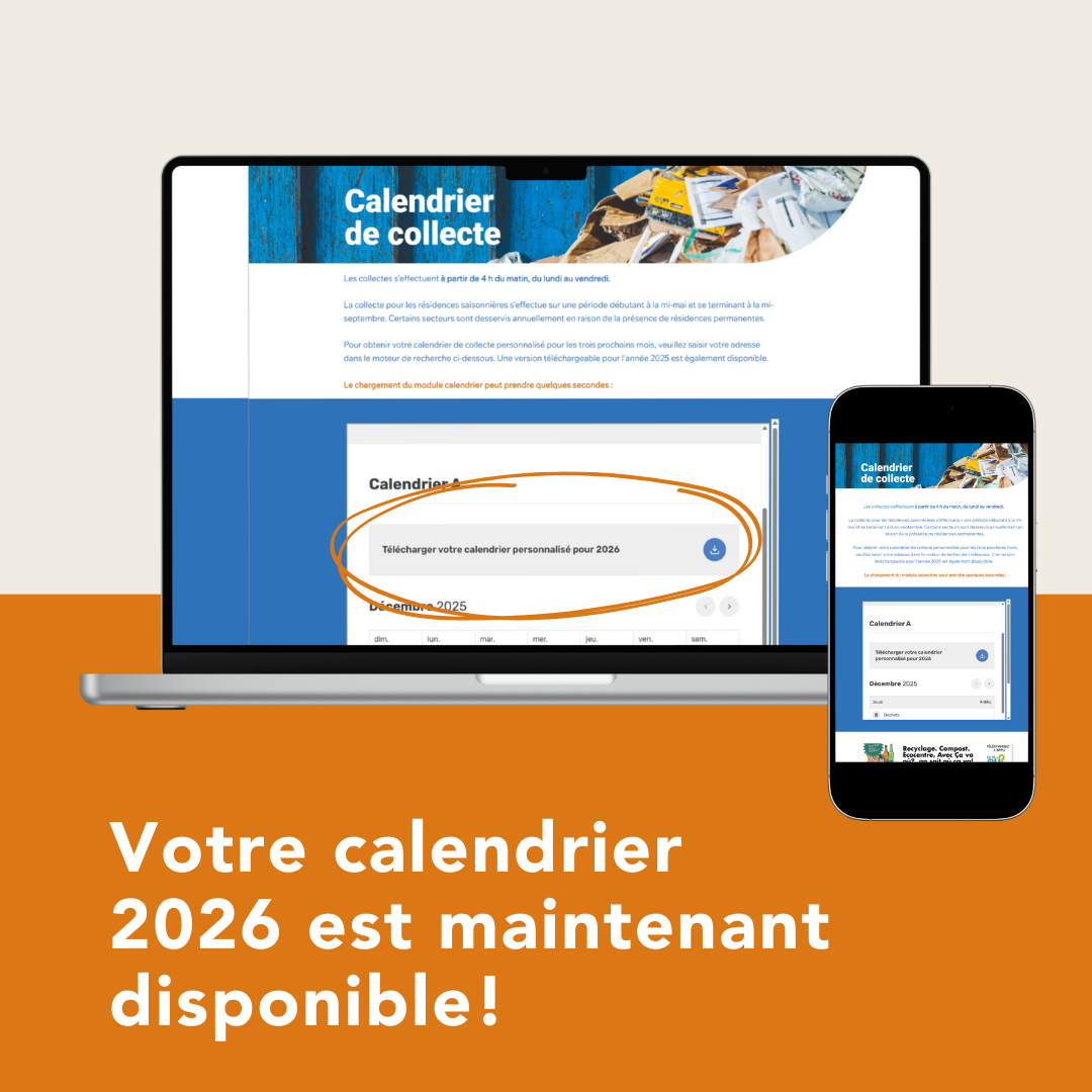 Calendriers de collecte 2026